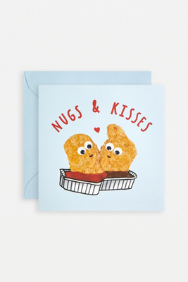 Nugs and Kisses Greeting Card | Urban Outfitters UK