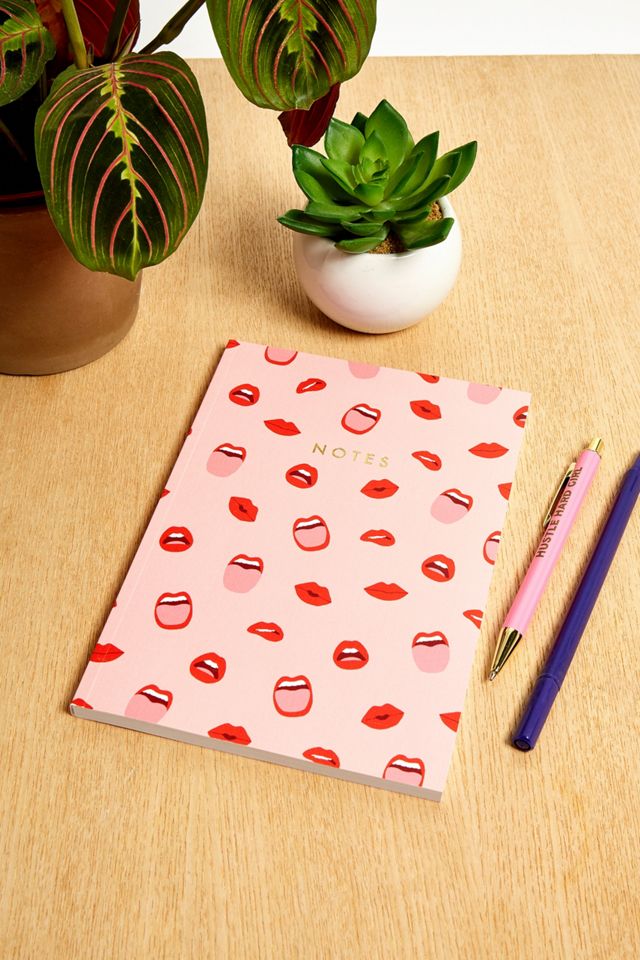 Central 23 Lips A5 Notebook | Urban Outfitters UK