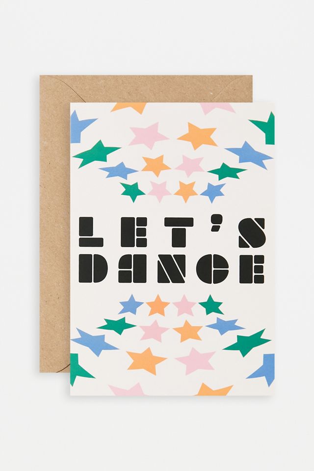 Let's Dance Greetings Card | Urban Outfitters UK