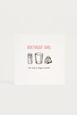 Birthday Girl Disgrace Card | Urban Outfitters UK