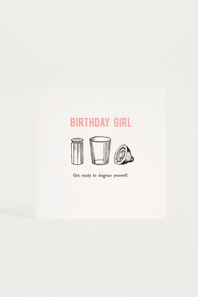 Birthday Girl Disgrace Card | Urban Outfitters UK