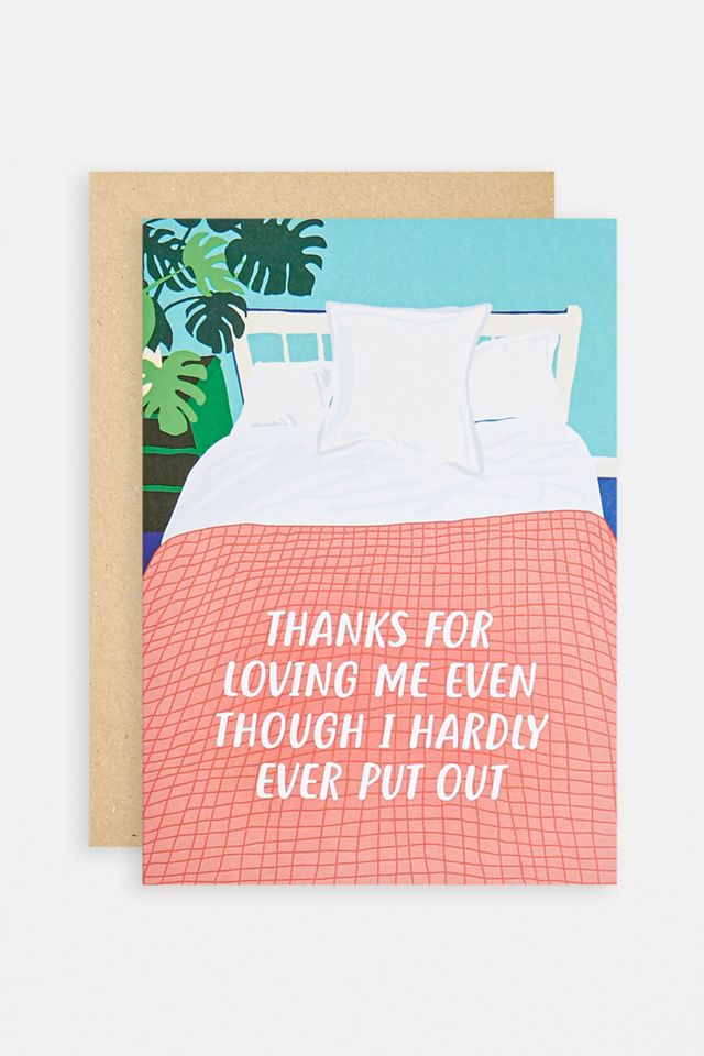 Paper Plane Cheeky Slogan Card | Urban Outfitters UK