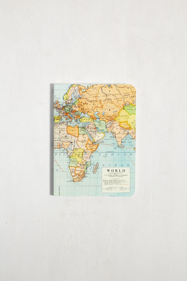 Cavallini & Co Atlas Notebook 3-Pack | Urban Outfitters UK
