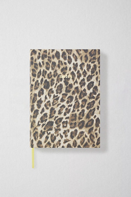 Leopard Print Lined Notebook | Urban Outfitters UK