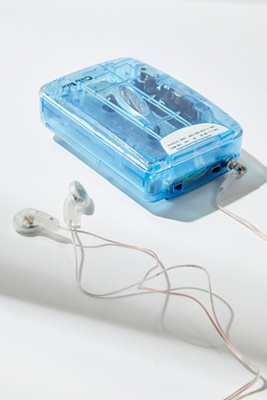 Clear Tech Blue UO Exclusive Cassette Player | Urban Outfitters UK
