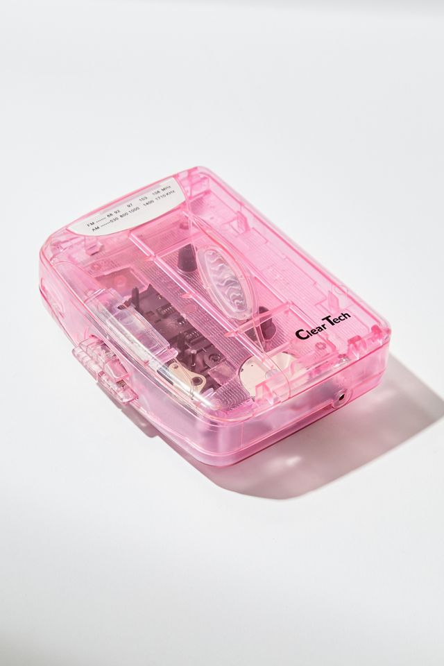 Clear Tech Pink UO Exclusive Cassette Player | Urban Outfitters ES