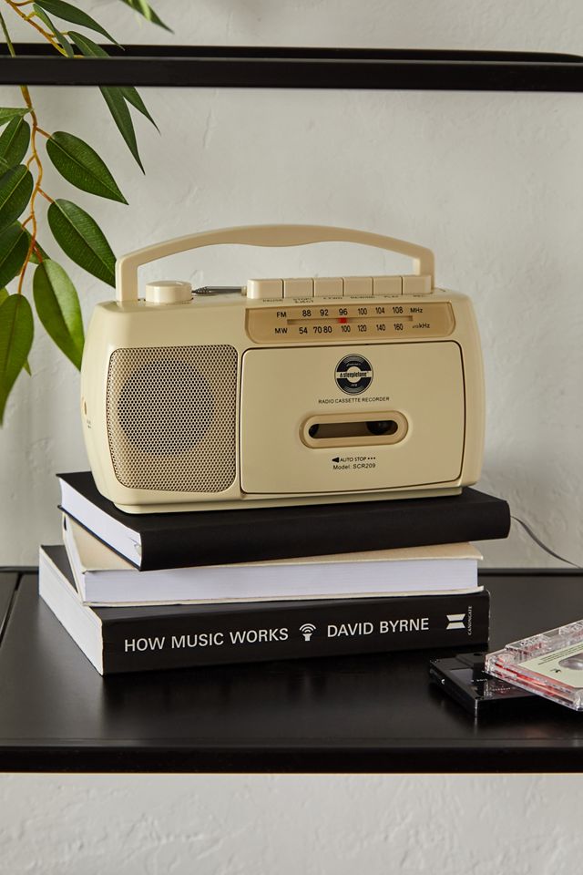 Steepletone Cream Mono Cassette Player & Recorder | Urban Outfitters UK