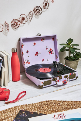 Crosley Cruiser Lavender Floral Bluetooth Vinyl Record Player | Urban ...