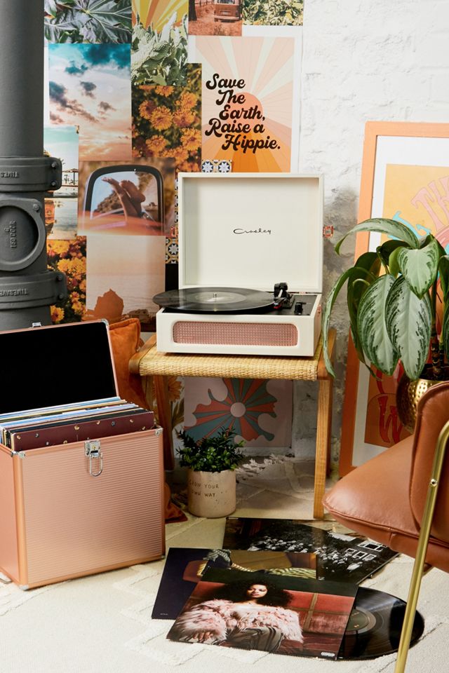 Crosley UO Exclusive Cream Voyager Bluetooth Vinyl Record Player ...