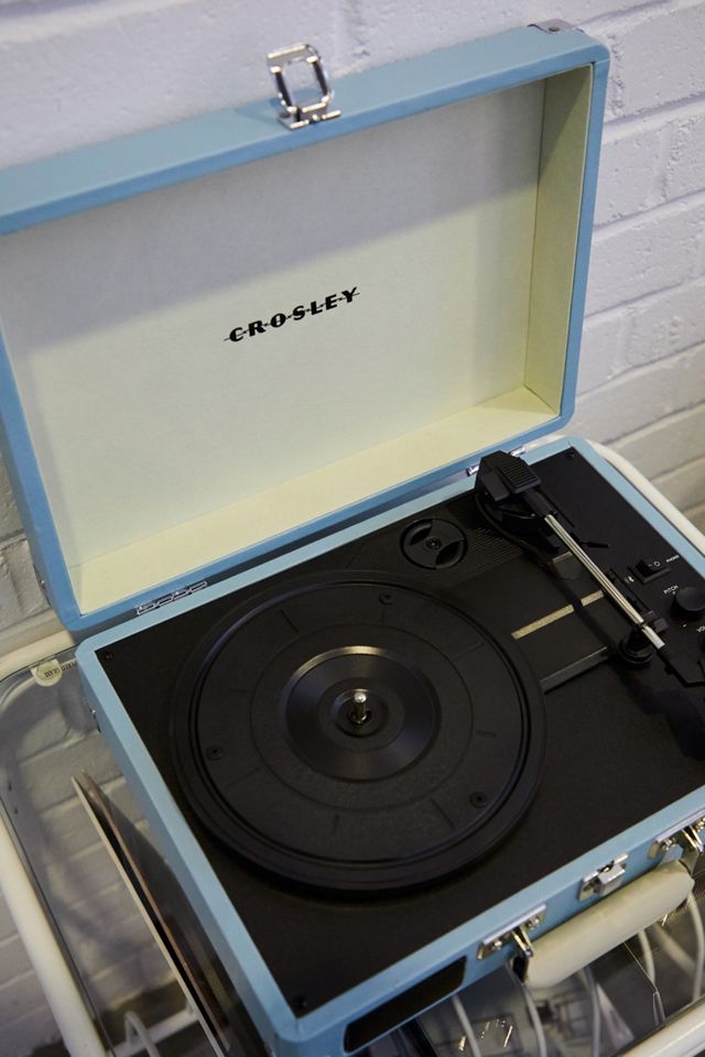 Crosley Cruiser Turquoise Deluxe Portable Turntable | Urban Outfitters UK