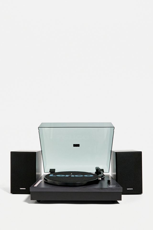 Lenco LS-300 Black Turntable With Speakers | Urban Outfitters UK
