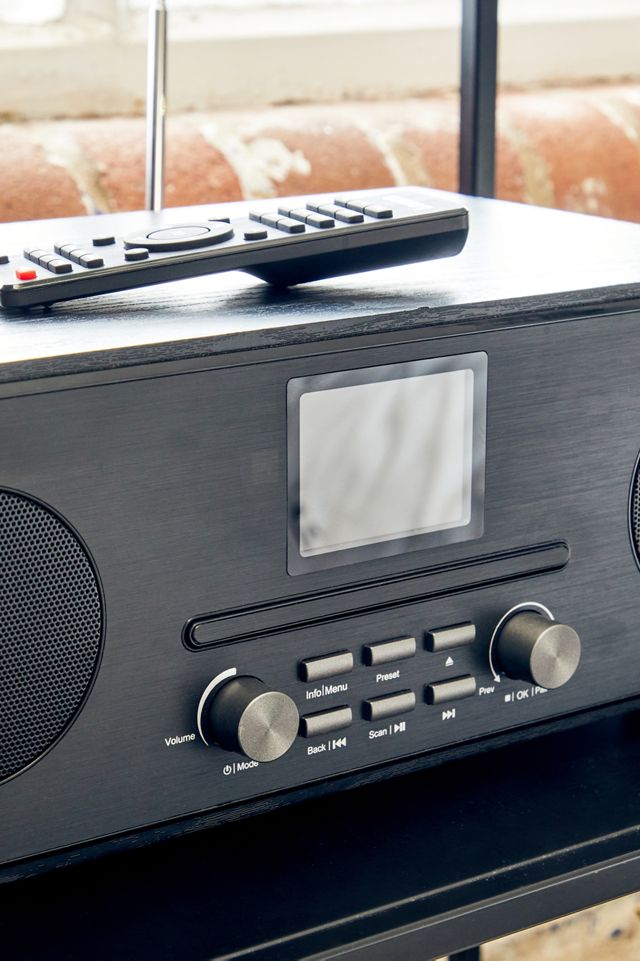 Lenco DIR-261BK Radio With Bluetooth & CD Player | Urban Outfitters UK