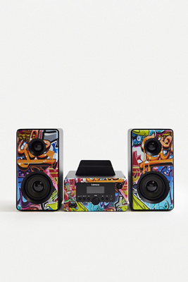 Lenco MC-020 Tags FM Radio & Bluetooth Speaker | Urban Outfitters UK