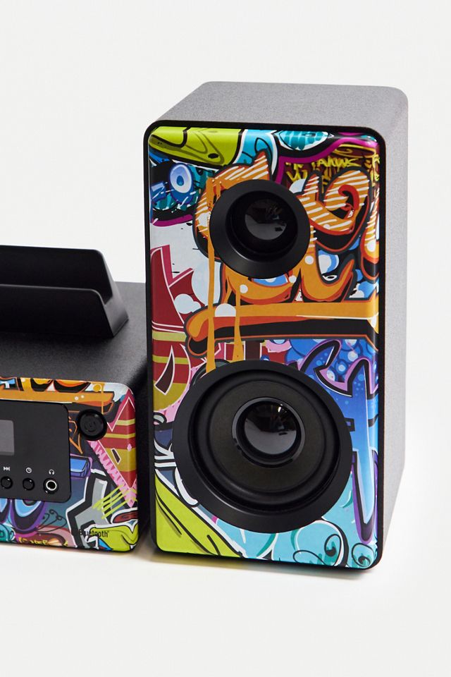 Lenco MC-020 Tags FM Radio & Bluetooth Speaker | Urban Outfitters UK