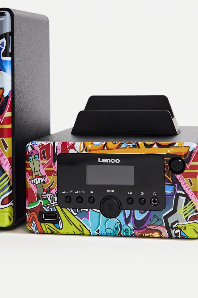 Lenco MC-020 Tags FM Radio & Bluetooth Speaker | Urban Outfitters UK