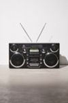 GPO Brooklyn Black Portable Boombox + Music System | Urban Outfitters UK