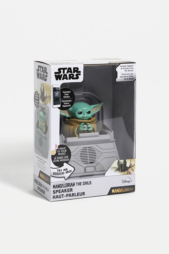 The Mandalorian Baby Yoda Sound Reactive Animated Bluetooth Speaker ...