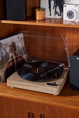 Jam Audio Light Wood Stream Turntable | Urban Outfitters UK