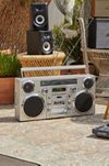 GPO Silver Brooklyn Boombox Stereo | Urban Outfitters UK