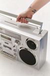 GPO Silver Brooklyn Boombox Stereo | Urban Outfitters UK