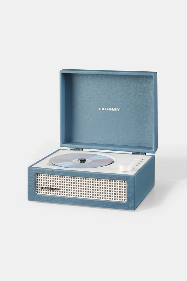 Crosley Voyager Washed Blue CD Player | Urban Outfitters UK