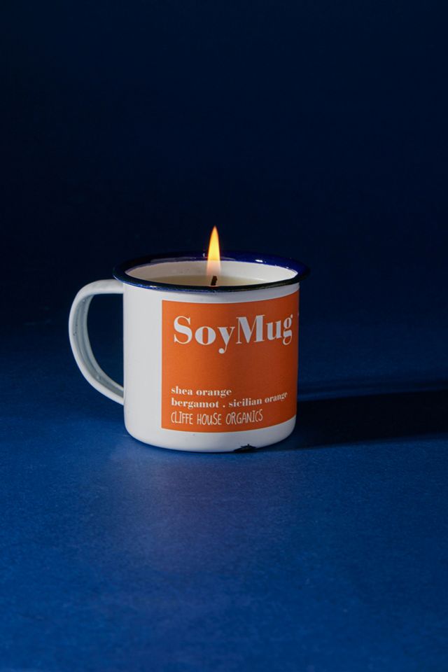 Cliffe House Organics SoyMug Shea Orange Candle | Urban Outfitters UK