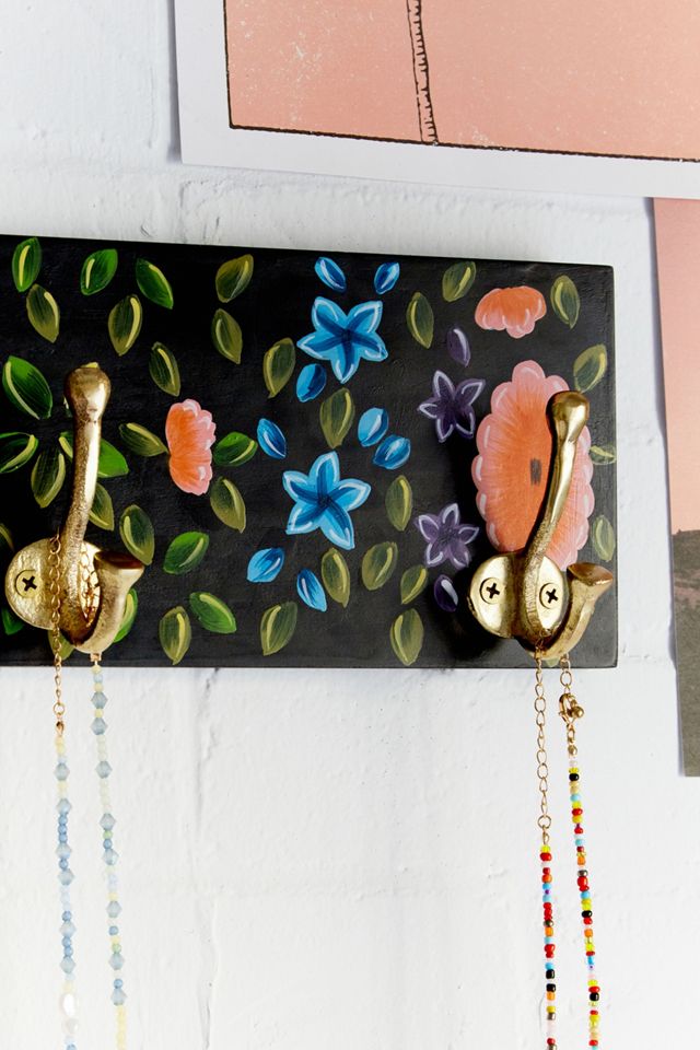 Folk Floral Wall Hook | Urban Outfitters UK