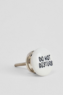 Do Not Disturb Drawer Knob | Urban Outfitters UK