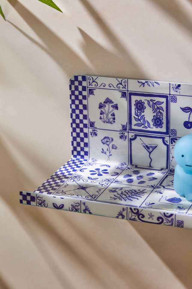 Small Tile Printed Shelf | Urban Outfitters UK