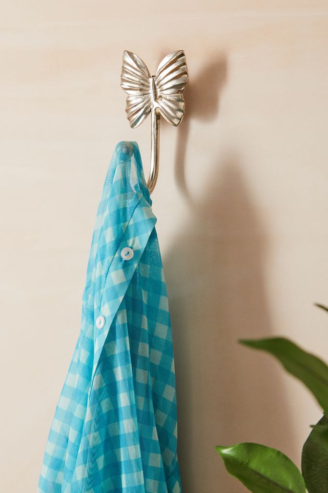 Silver Butterfly Wall Hook | Urban Outfitters UK