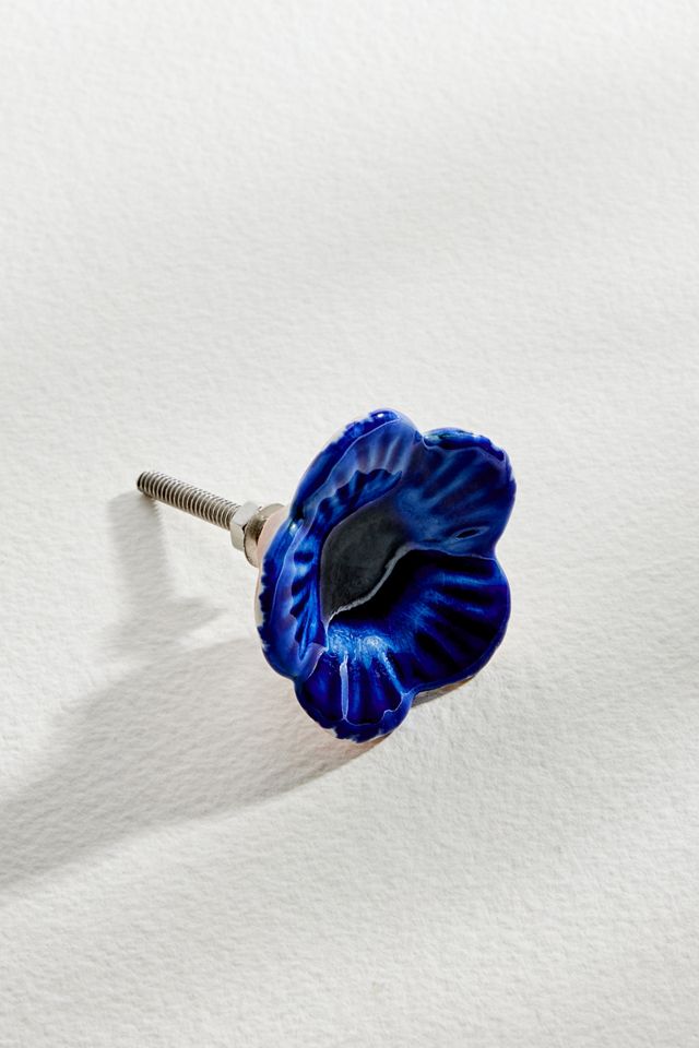 Blue Agate Flower Drawer Knob | Urban Outfitters UK