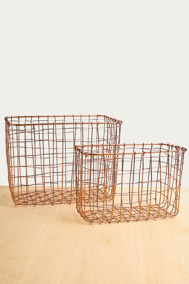 Wire Mesh Basket Set | Urban Outfitters UK