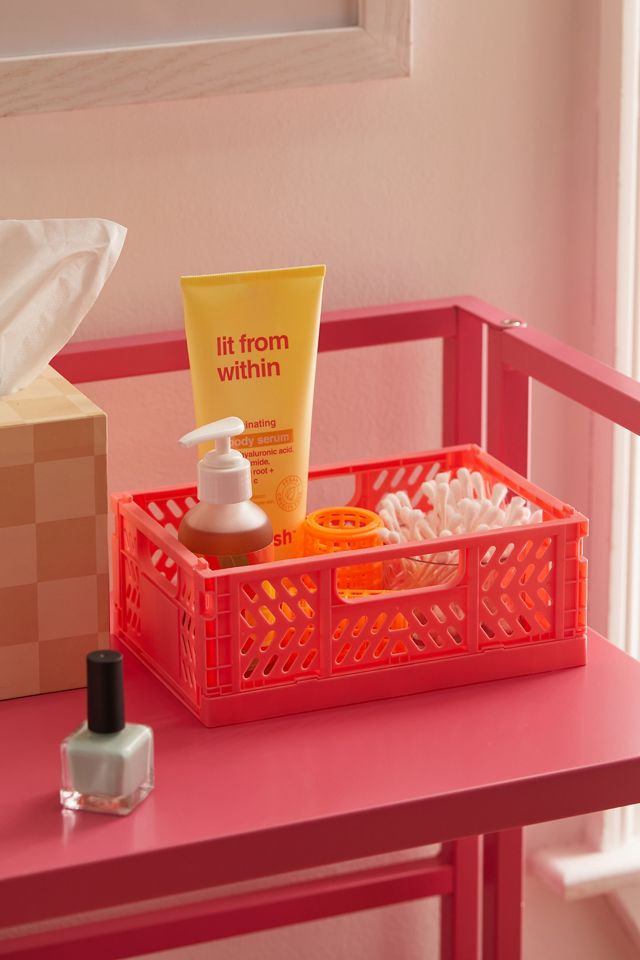 Felix Hot Pink Small Folding Storage Crate | Urban Outfitters UK