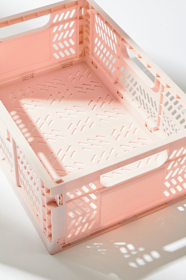 Felix Pink Large Folding Storage Crate | Urban Outfitters UK