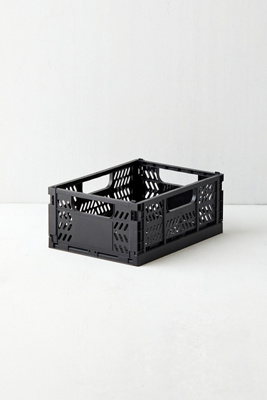 Felix Black Medium Folding Storage Crate | Urban Outfitters UK