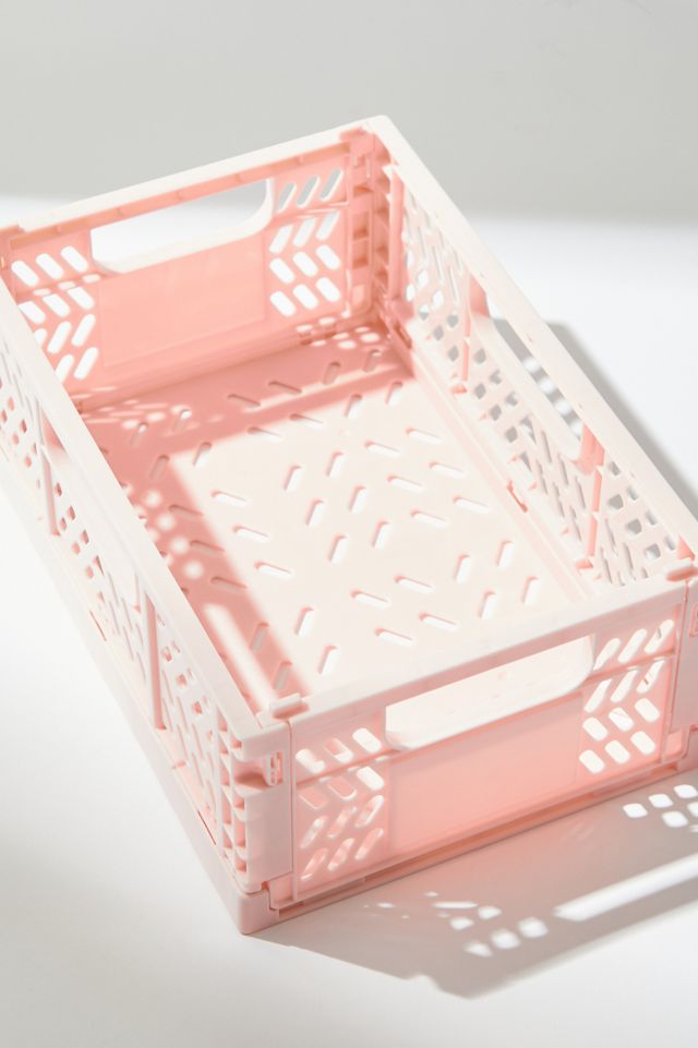 Felix Pink Small Folding Storage Crate | Urban Outfitters UK