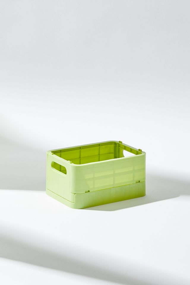 Quinn Small Lime Folding Storage Crate | Urban Outfitters UK