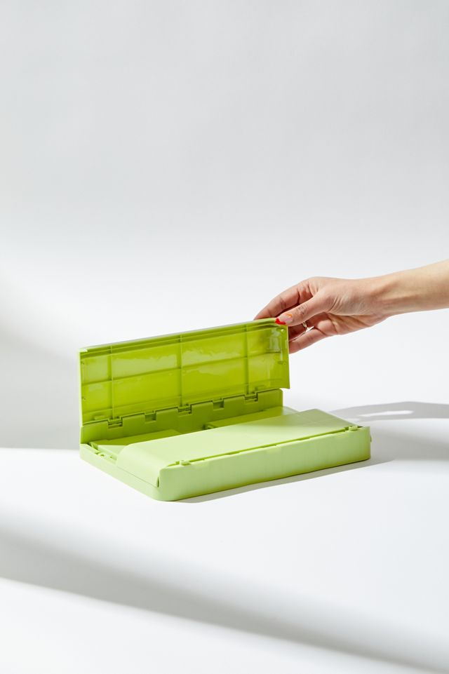 Quinn Medium Lime Folding Storage Crate | Urban Outfitters UK