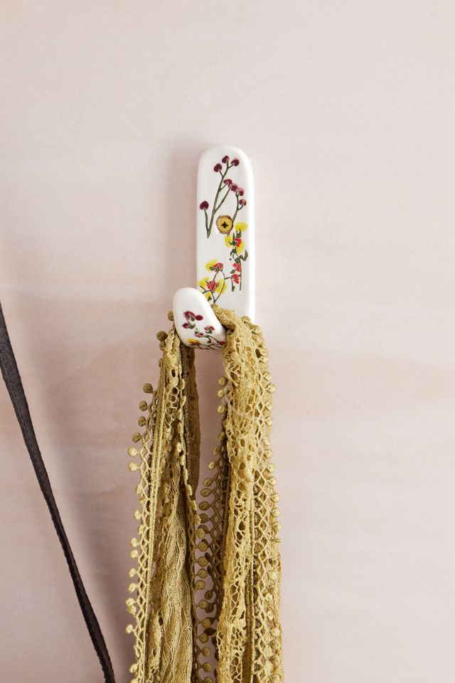 Cassie Floral Wall Hook | Urban Outfitters UK