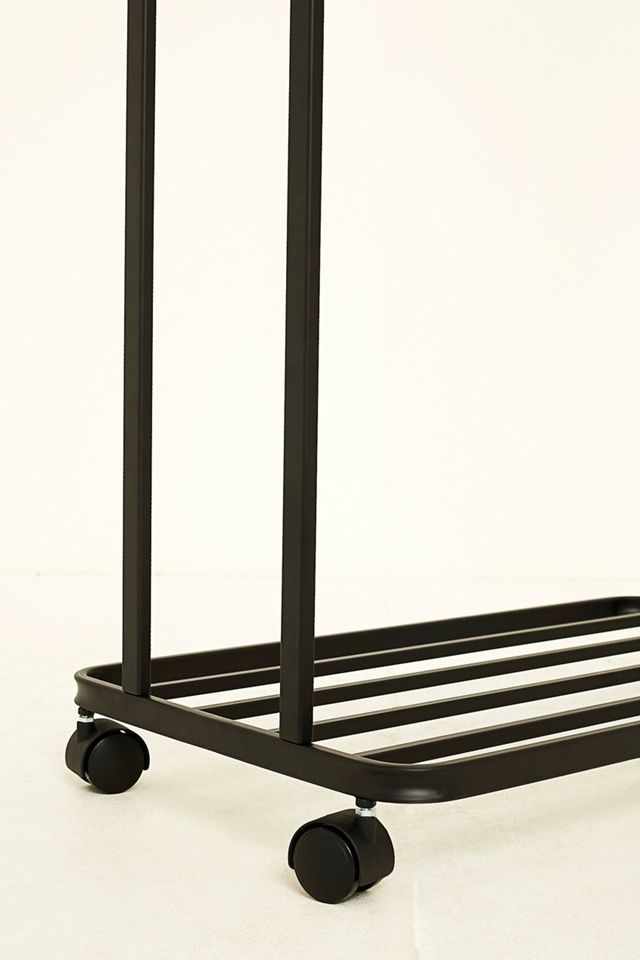 Yamazaki Tower Rolling Caster Clothes Rail | Urban Outfitters UK