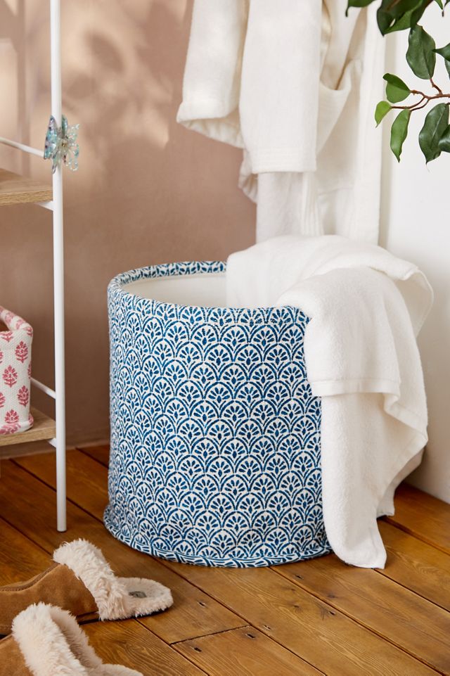 Block Print Laundry Basket | Urban Outfitters UK