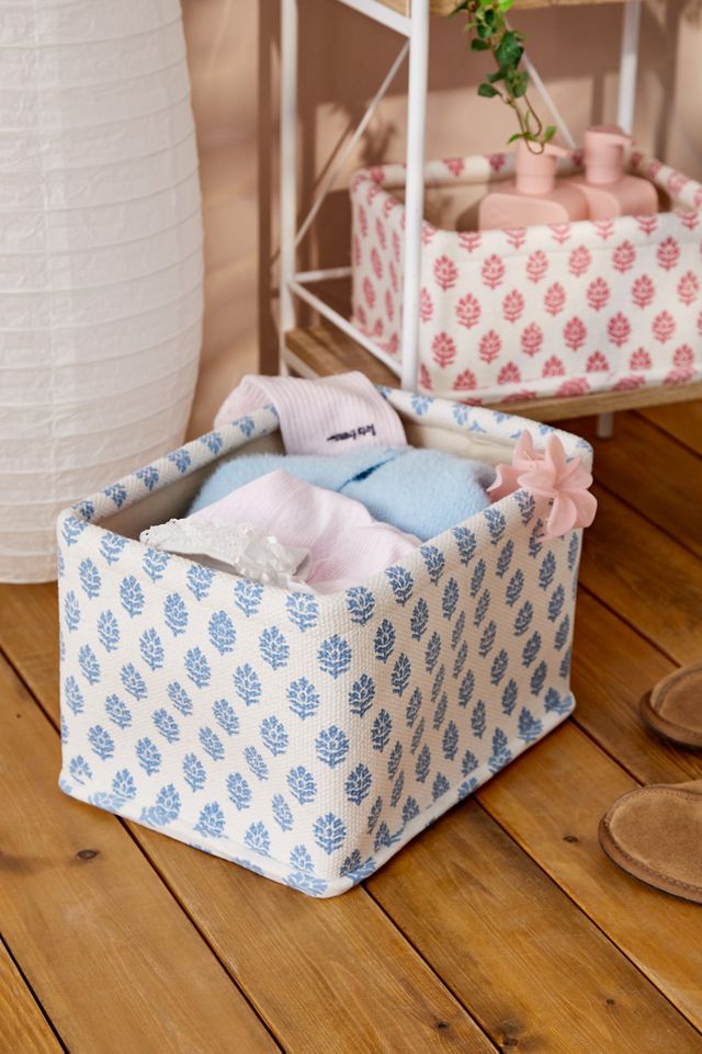 Large Printed Square Basket | Urban Outfitters UK