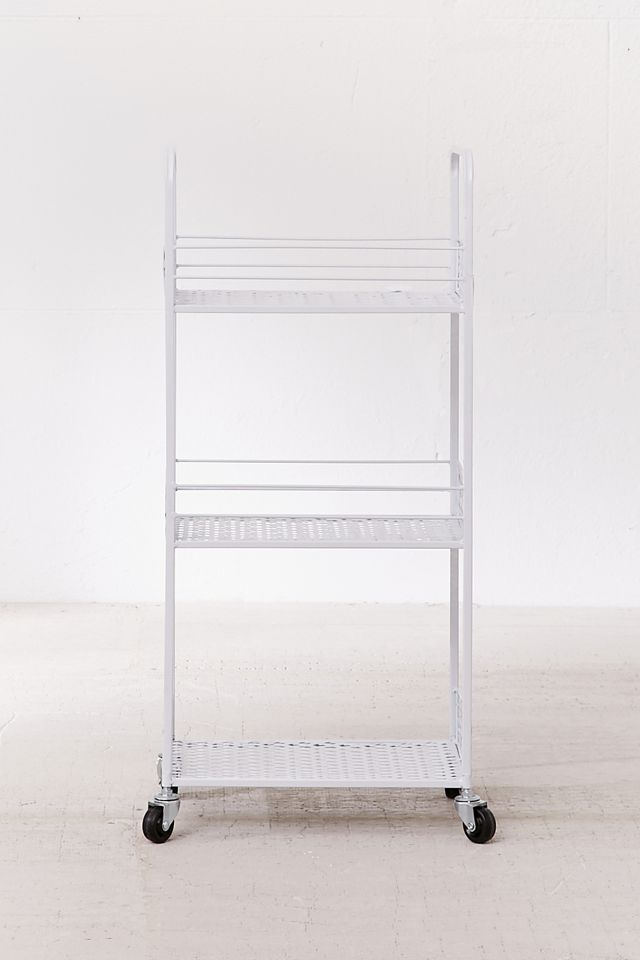 Rolling White Storage Cart | Urban Outfitters UK