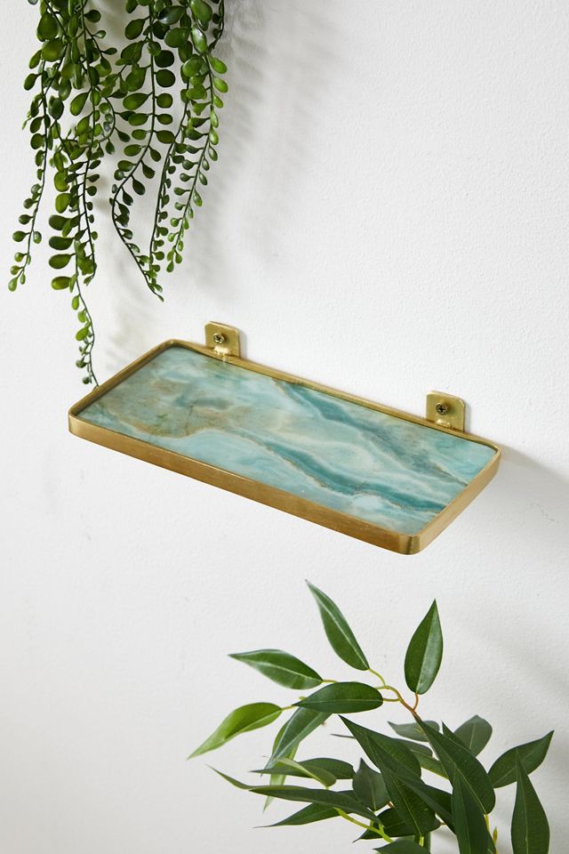 Blue Agate Small Wall Shelf | Urban Outfitters UK