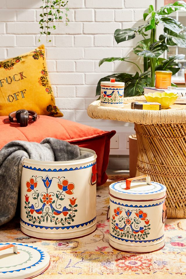 Medium Hand Painted Tin | Urban Outfitters UK