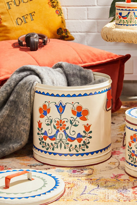 Large Hand Painted Tin | Urban Outfitters UK