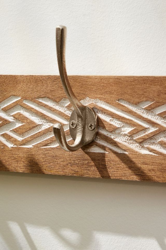 Carved Wood Multi-Hook | Urban Outfitters UK
