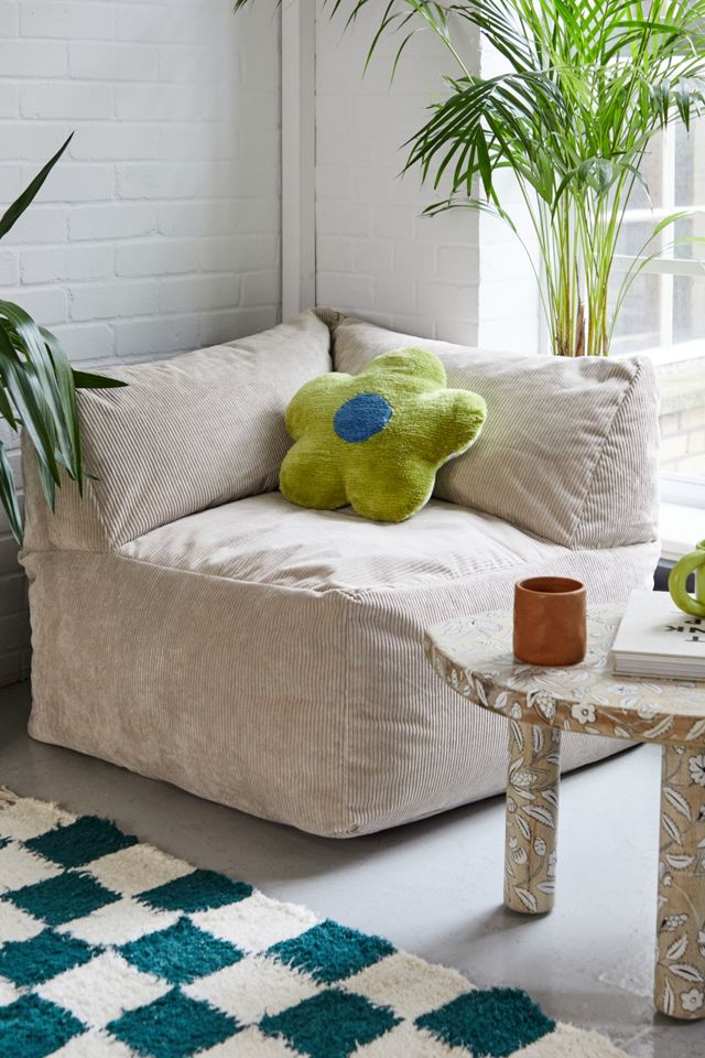 icon Natural Tetra Corner Bean Bag | Urban Outfitters UK