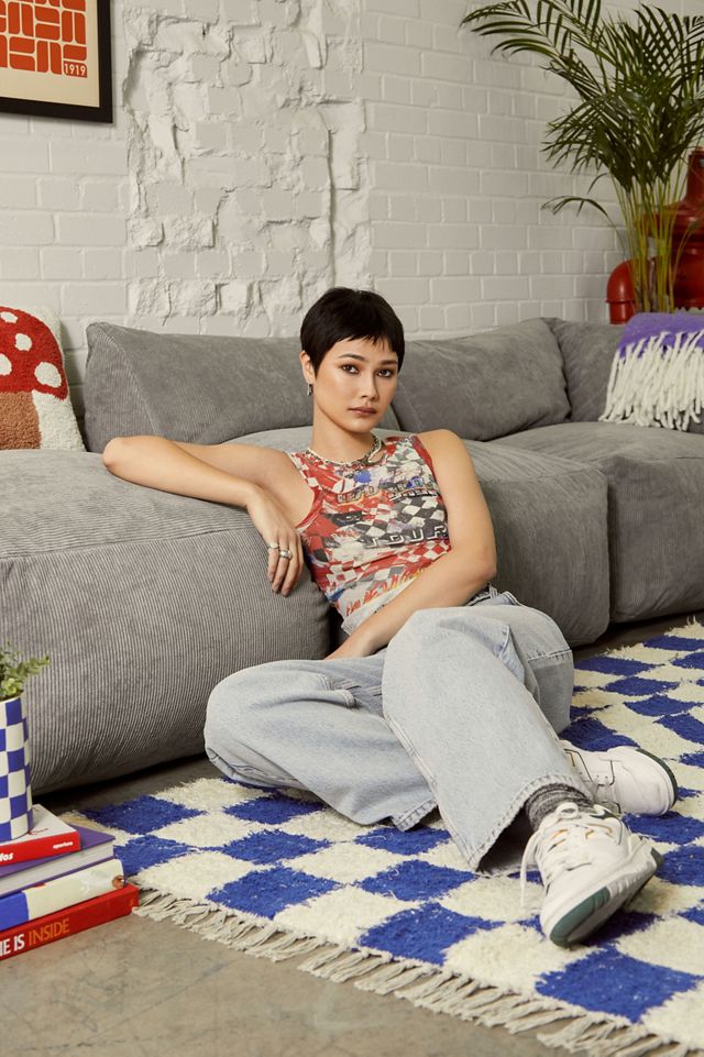 icon Grey Tetra Corner Bean Bag | Urban Outfitters UK