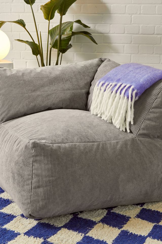 icon Grey Tetra Corner Bean Bag | Urban Outfitters UK